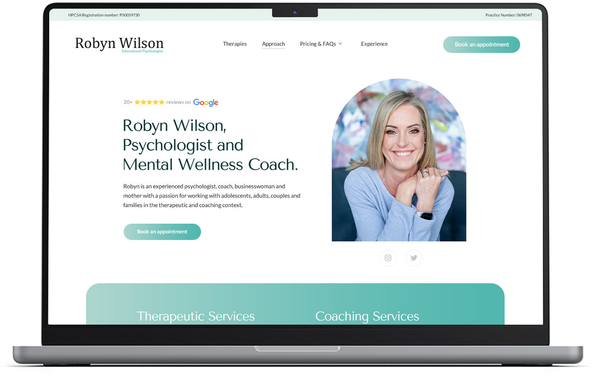 Health & Wellness Websites to grow your practice.